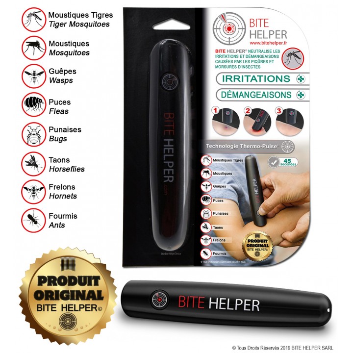 BITE HELPER™ neutralise les démangeaisons et irritations causées par les piqûres et morsures d ...